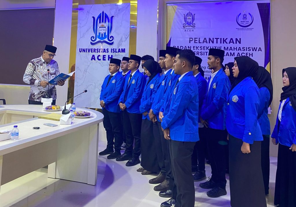 BEM Universitas Islam Aceh 2025 Resmi Dilantik, Siap Emban Amanah Organisasi – UIA